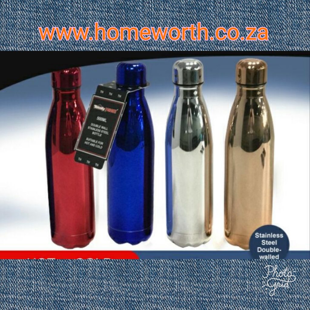 500ML STAINLESS STEEL DOUBLE WALLED FLASK (THERMAL INSULATED) - Home Worth