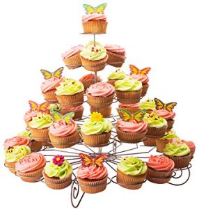 5 TIER WIRE SPIRAL CUPCAKE STAND - Home Worth