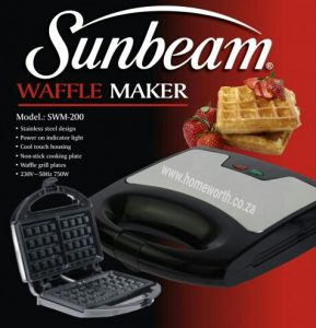 SUNBEAM WAFFLE MAKER SWM-200A - Home Worth
