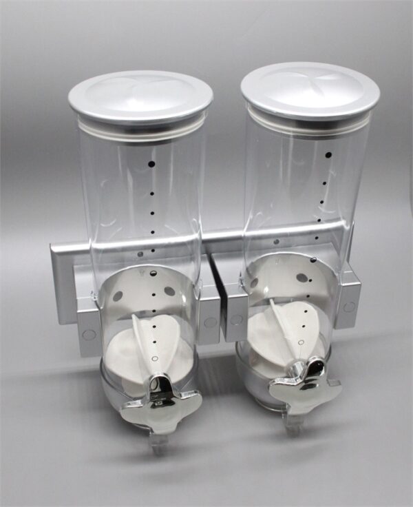 DOUBLE CEREAL DISPENSER ROUND - 2 DISPENSING CYLINDERS - Home Worth