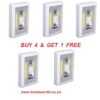 SUPER BRIGHT WIRELESS LED LIGHT SWITCH - SINGLE - Home Worth